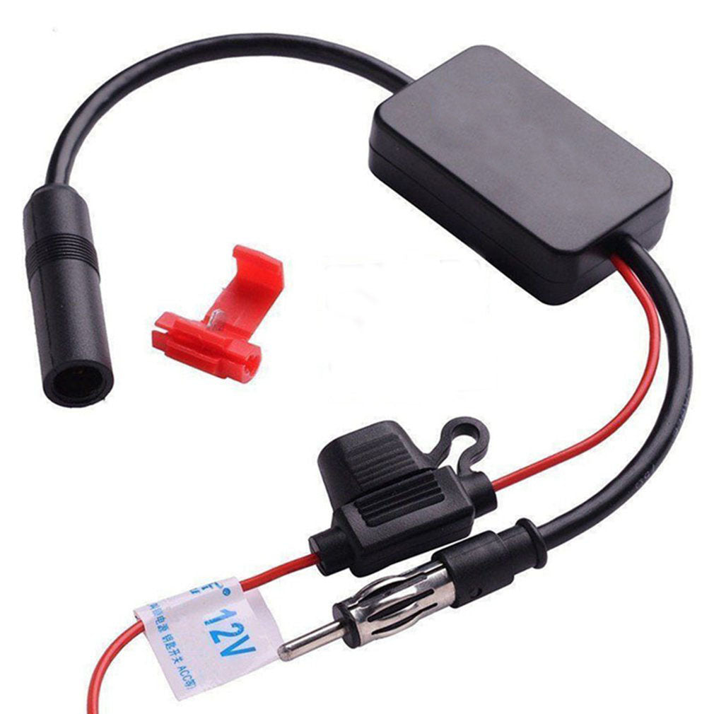 UNIVERSAL FM SIGNAL AMPLIFIER ANTI INTERFERENCE AERIAL BOOSTER ADAPTER NZAutomotive Online Store
