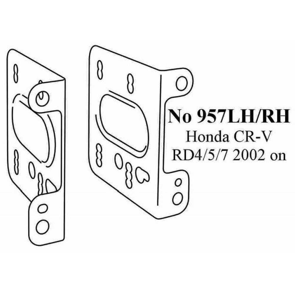 HONDA CRV RD5 7 02 > SIDE BRACKETS - NO957LHRH | NZAutomotive Online Store