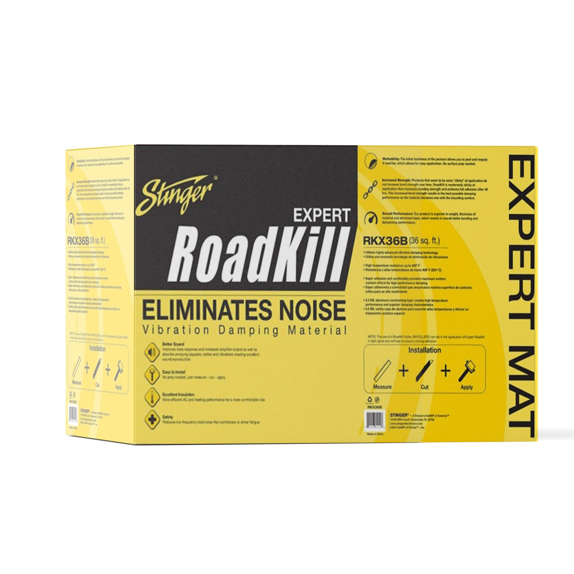STINGER ROADKILL EXPERT BULK PACK SOUND DEADENING 457MM X 812MM 9 SHEE ...